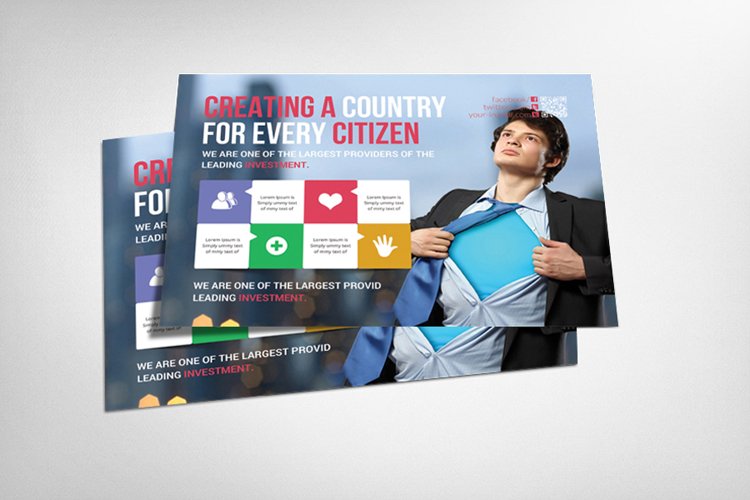 Counselling Service Postcard Template