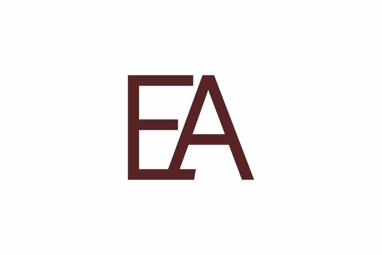 EA Logo design vector template (3726254)