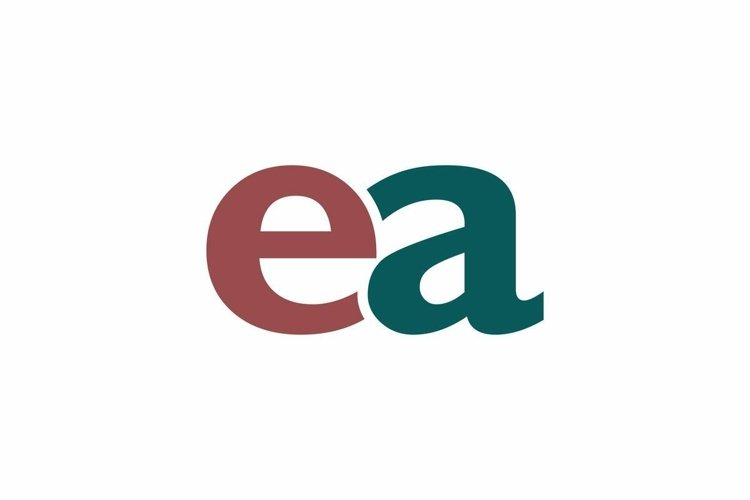 EA Logo design vector template (3726259)