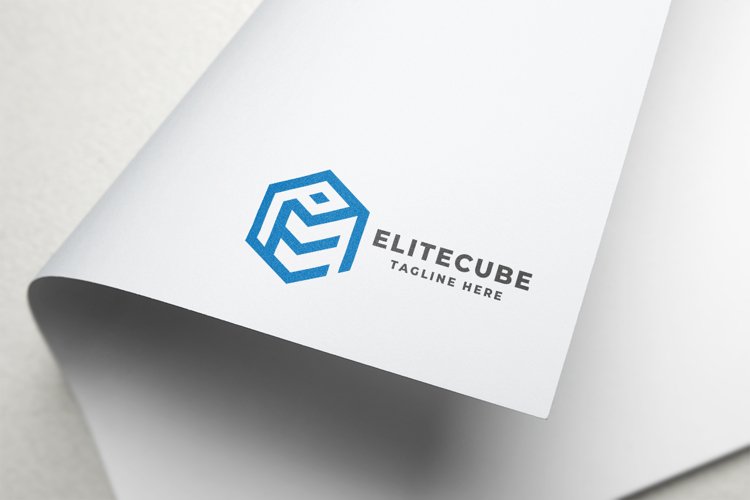 Elite Cube Letter E Logo