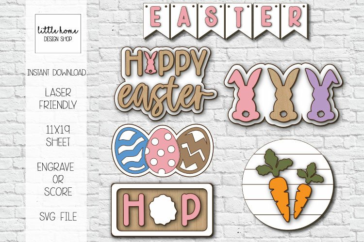 easter laser bundle | farmhouse easter signs