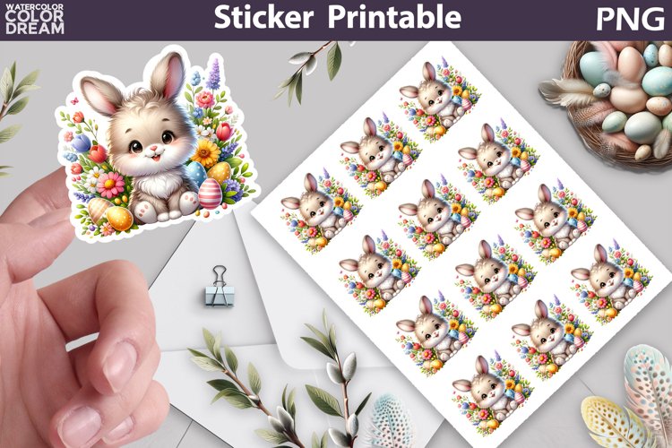 Easter Bunny Sticker | Happy Easter Sticker (3290096)