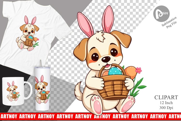 Easter Dog Clipart (5172653)
