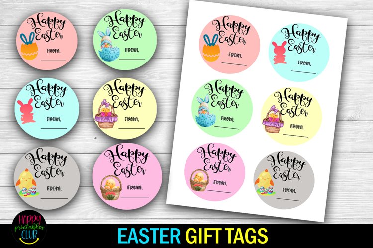 EASTER GIFT TAGS PRINTABLE I PRINTABLE EASTER FAVOR LABELS