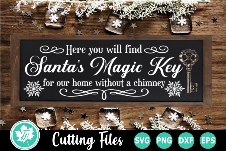 Santa's Magic Key - A Christmas SVG Cut File