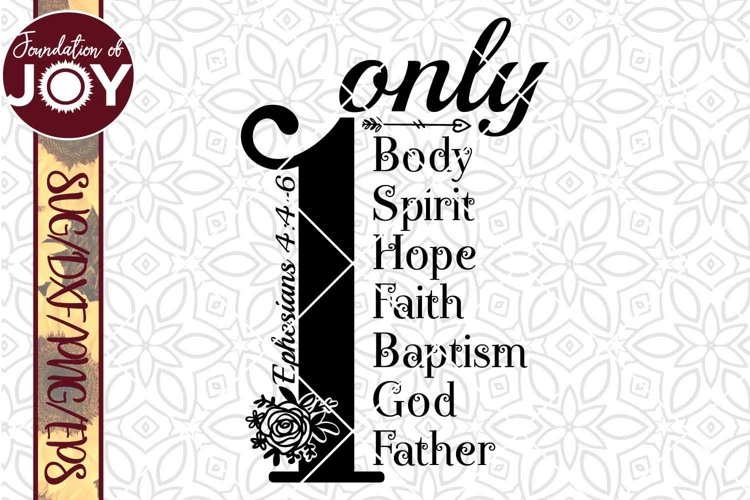 Only one body spirit hope faith baptism svg, Bible verse svg