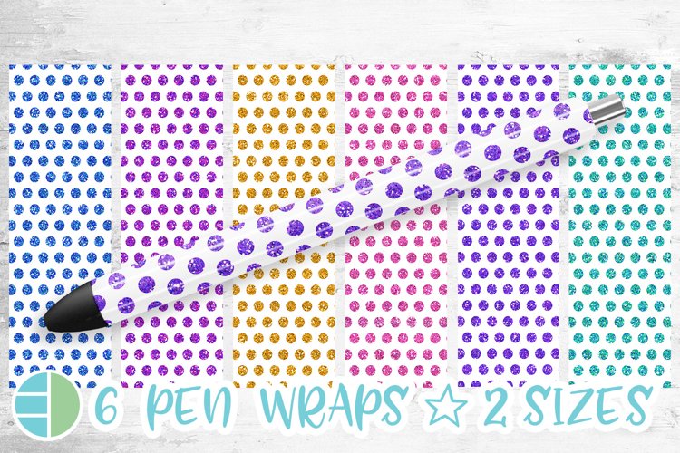Polka Dots Pen Wrap Bundle - Epoxy Pen Wrap (1763065)