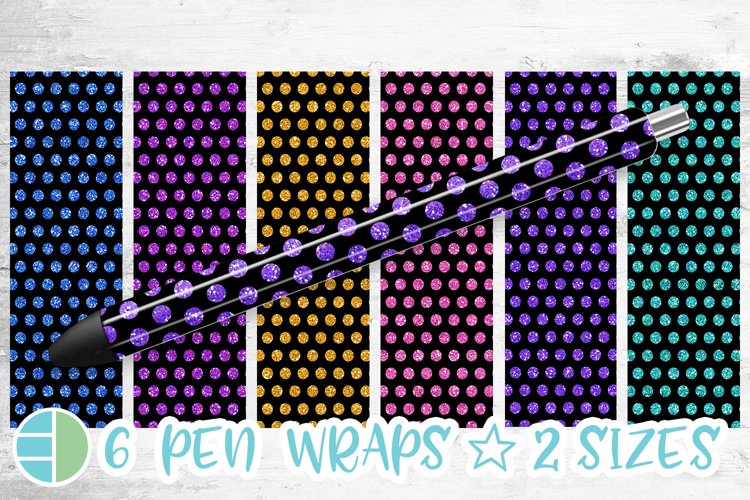 Polka Dots Pen Wrap Bundle - Epoxy Pen Wrap (1767942)