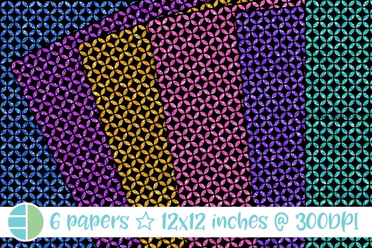 Glitter Polka Dots Digital Paper Scrapbook (1766574)