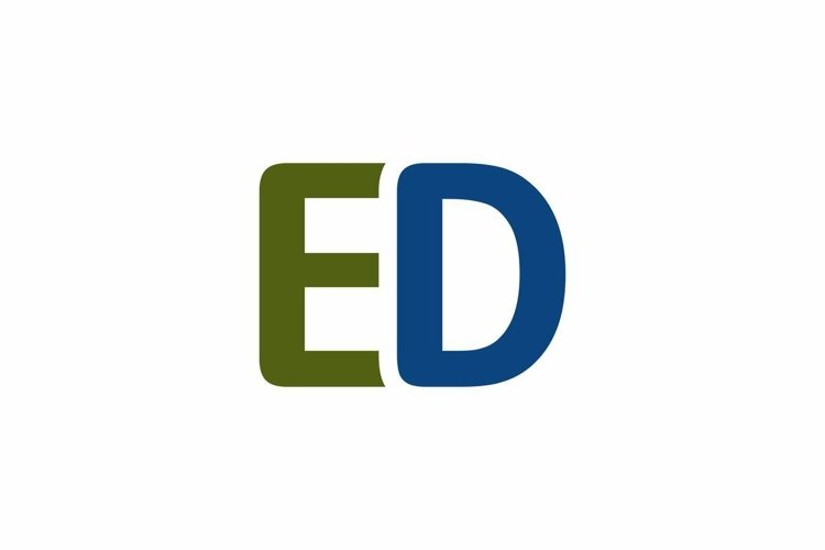 ED logo design vector template (3726345)