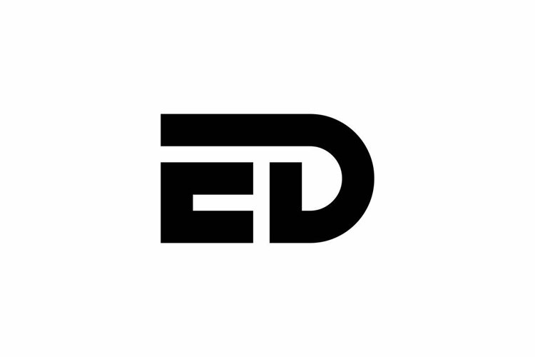 ED logo design vector template (3726346)
