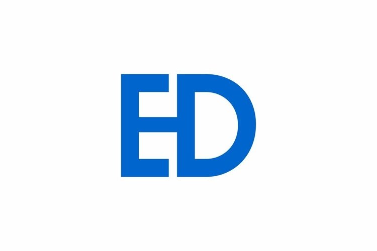 ED logo design vector template (3726347)