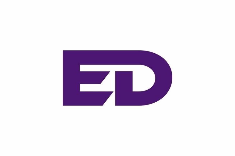 ED logo design vector template (3726348)
