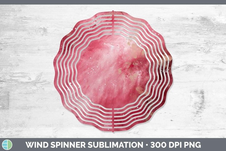 Pink Galaxy Wind Spinner Sublimation Spinner Designs