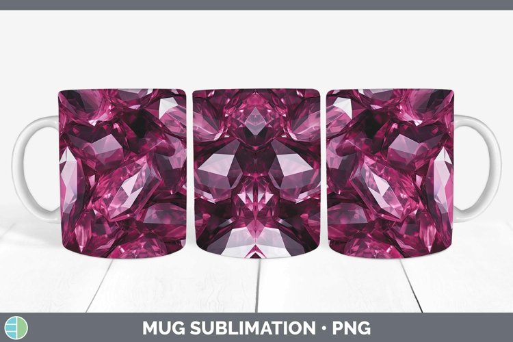 Pink Holographic Mug Wrap Sublimation Coffee Cup Designs
