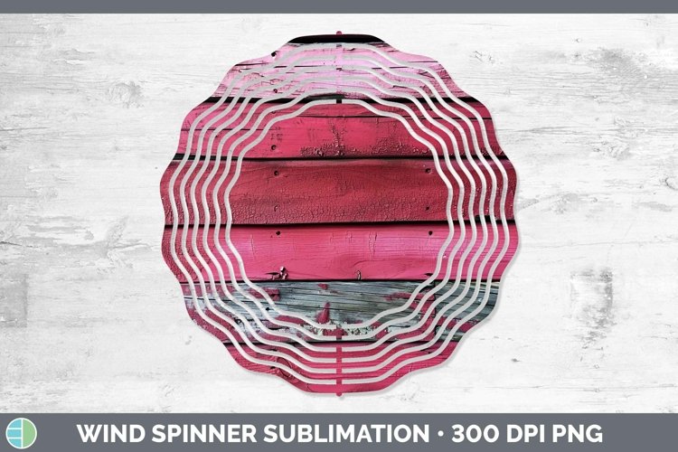 Pink Wood Wind Spinner Sublimation Spinner Designs