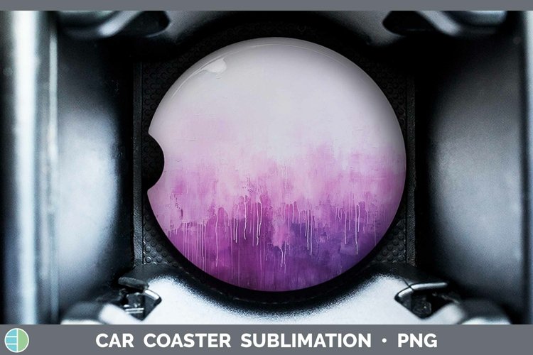 Purple Gradient Ombre Car Coaster Sublimation Coaster Design