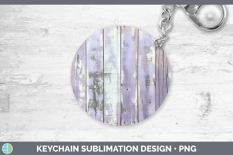 Purple Wood Keychain Sublimation Keyring Designs