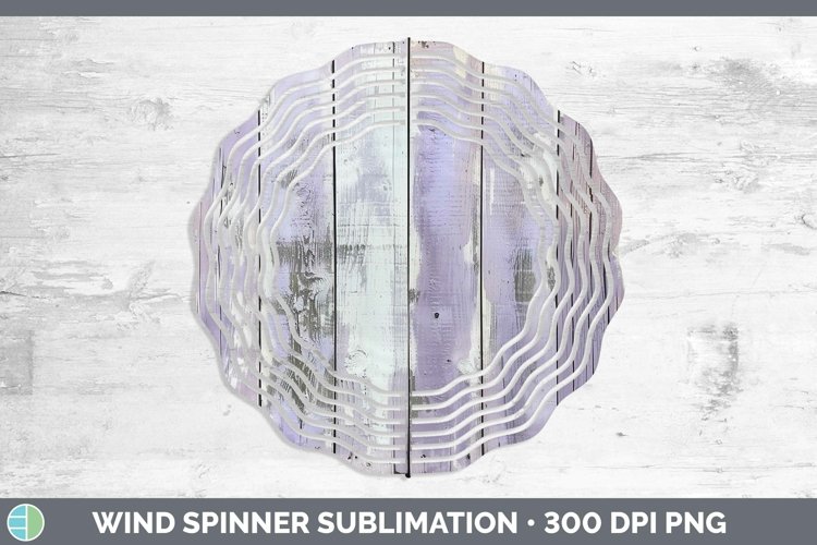 Purple Wood Wind Spinner Sublimation Spinner Designs