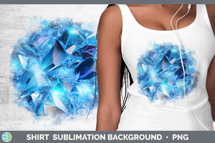 Blue Holographic Shirt Sublimation Sublimation Background De