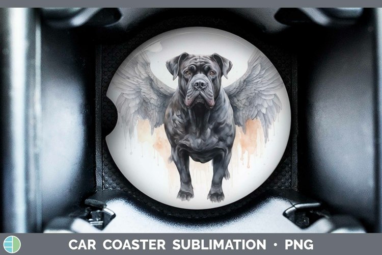 Memorial Watercolor Cane Corso Car Coaster Sublimation Coast