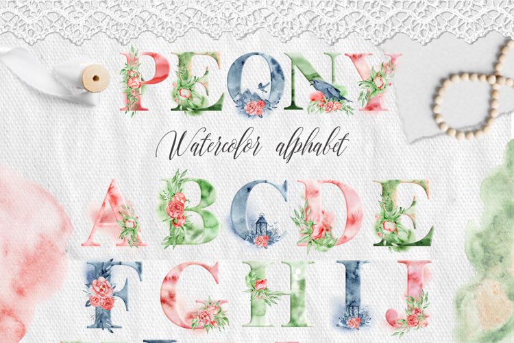 Alphabet Watercolor Clipart - Free Design of The Week | Design Bundles