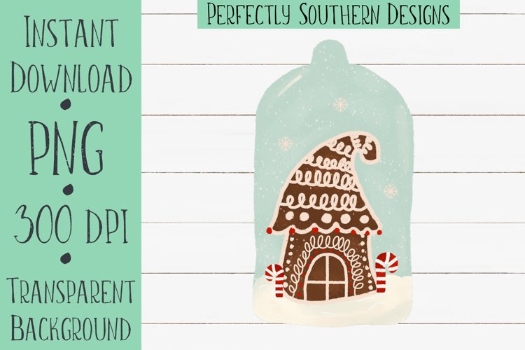 Gingerbread House Snow Globe
