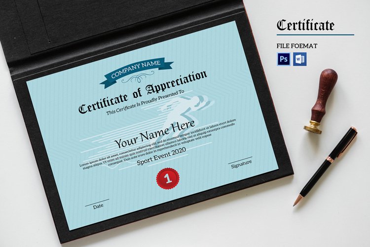 Certificate of Appreciation, Ms Word and Photoshop (1230873)
