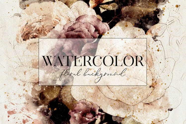 Abstract Flowers Watercolor Collection