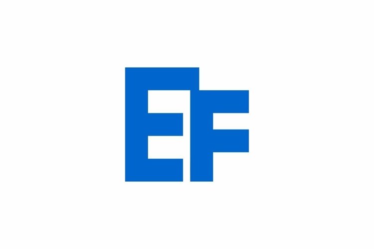 EF logo design vector template (3726729)