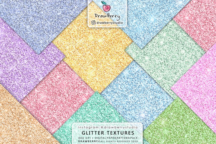 Seamless Glitter Texture Rainbow DP043