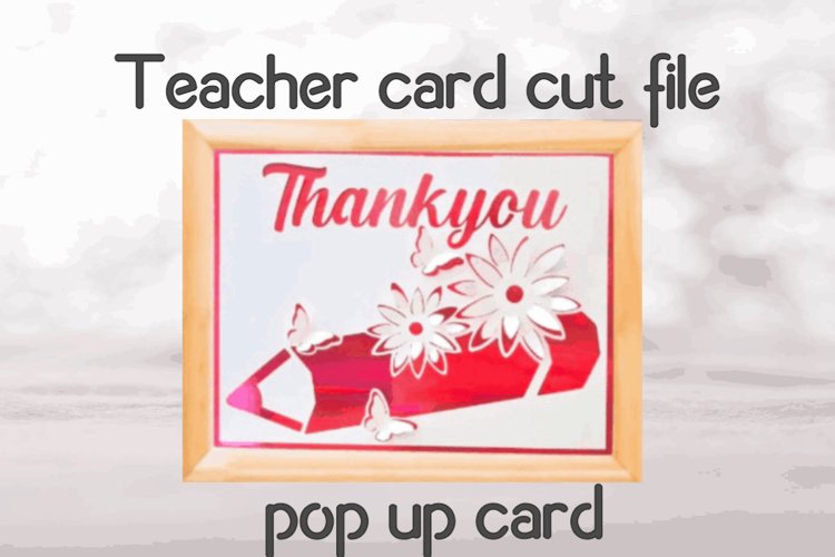 Teacher, card template, Pop up, 3D, Card design (1983288)