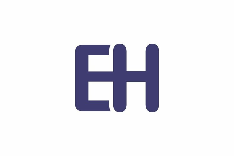 EH logo design vector template (3726832)