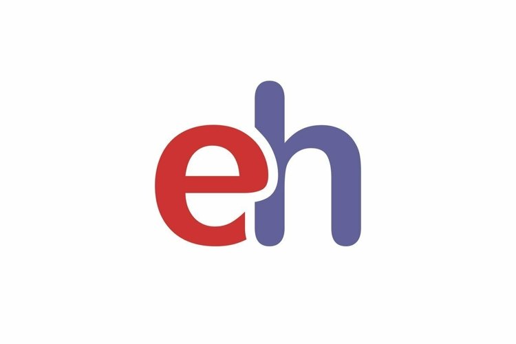 EH logo design vector template (3726835)