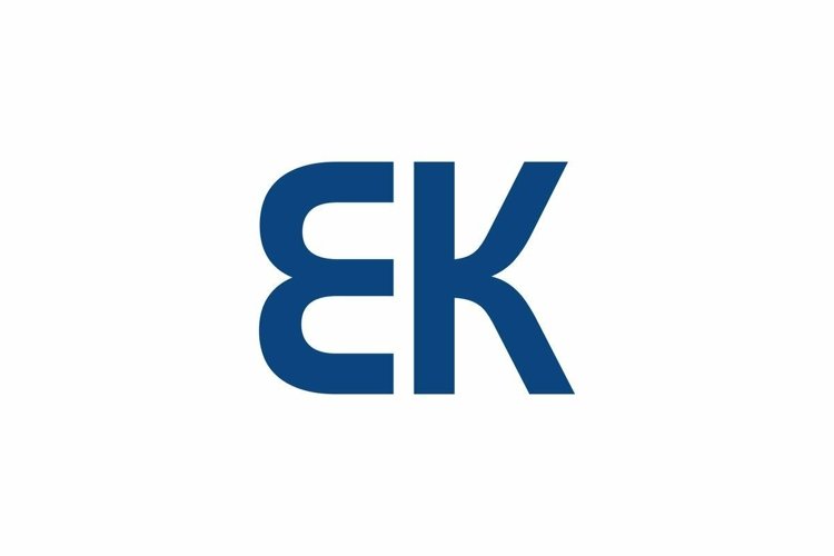 EK Logo design vector template (3727203)