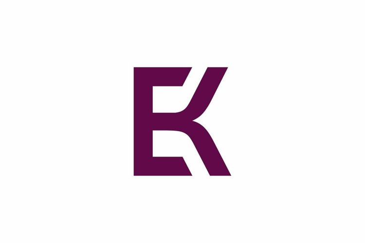 EK Logo design vector template (3727218)