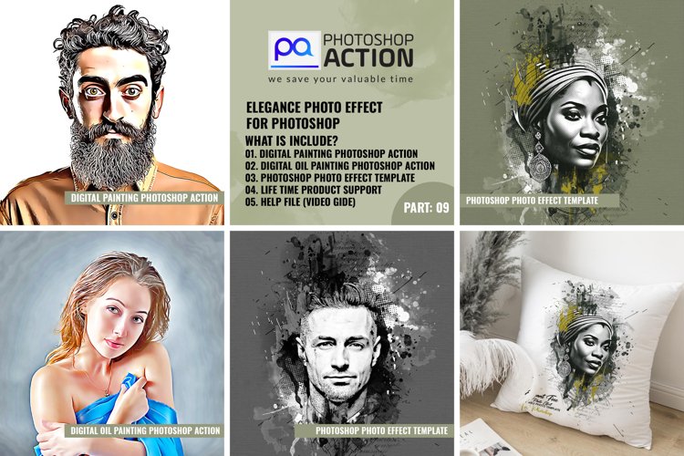 Elegance photo effect for Photoshop