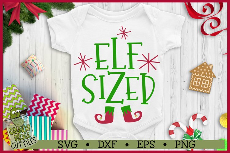 Elf Sized Christmas SVG File