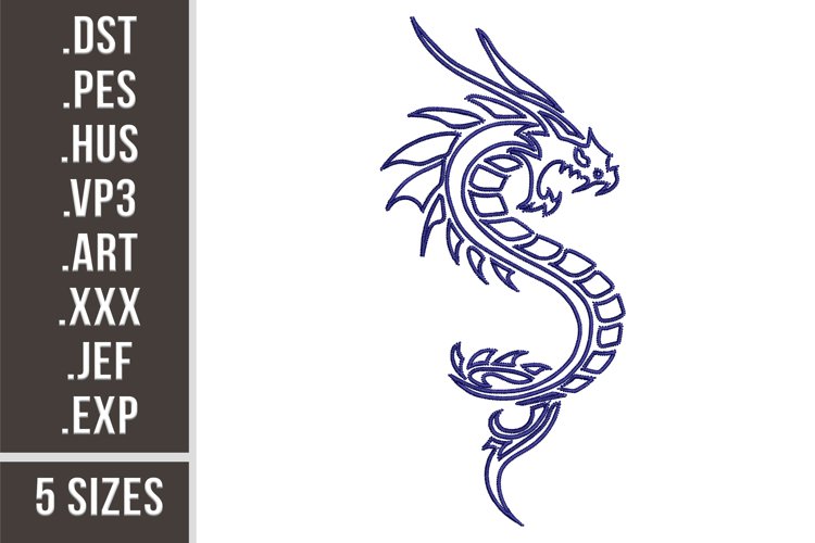 Dragon | Machine Embroidery 5 sizes