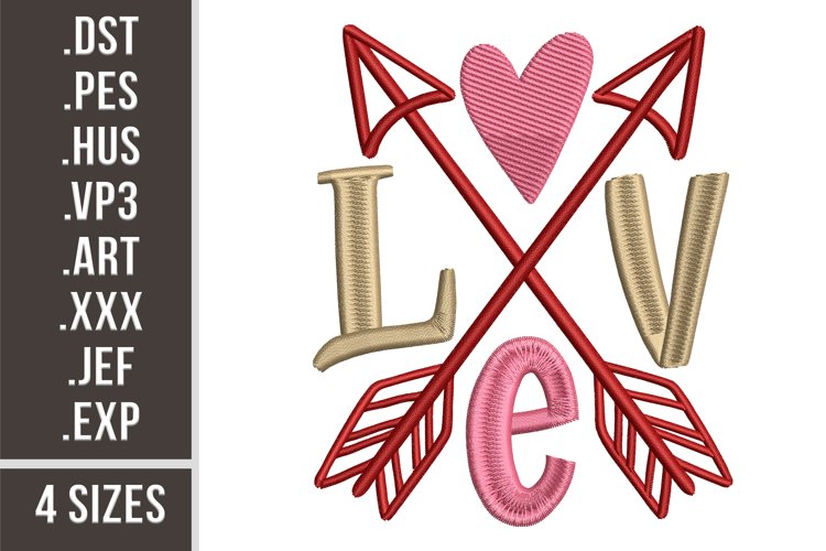 Love Arrows |St. Valentine's Day Embroidery