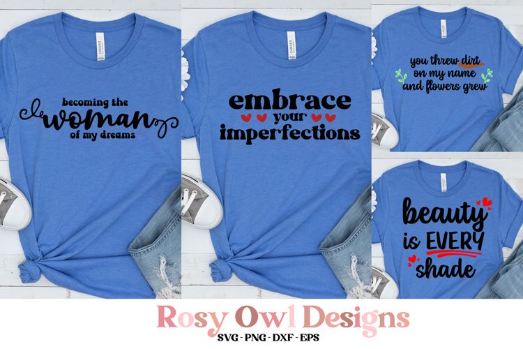 Empowering Sayings, SVG Bundle, Confidence Builder Phrases