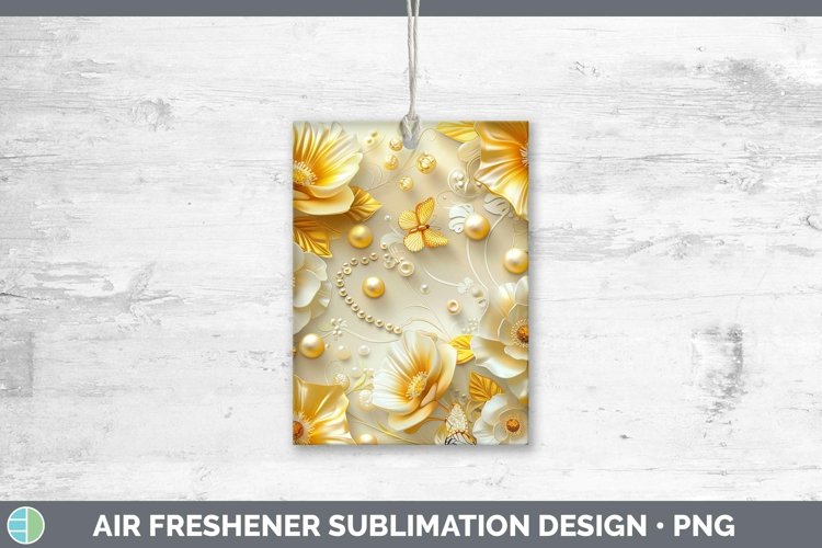 Enchanted Flowers 3D Buttercup Air Freshener Sublimation Car