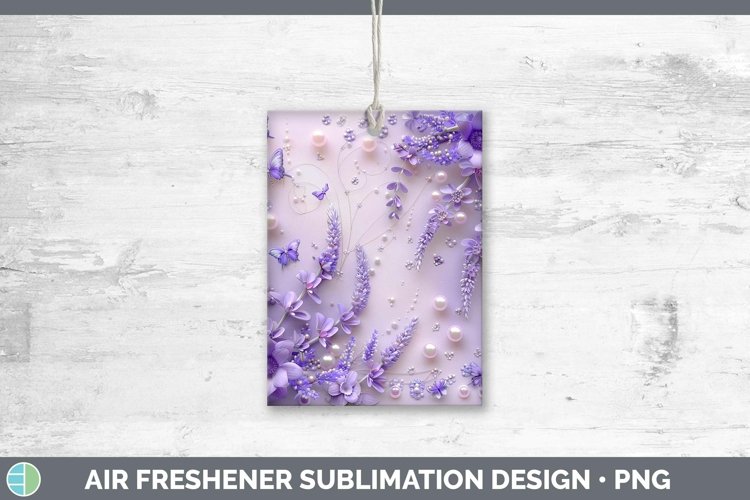 Enchanted Flowers 3D Lavender Air Freshener Sublimation Car