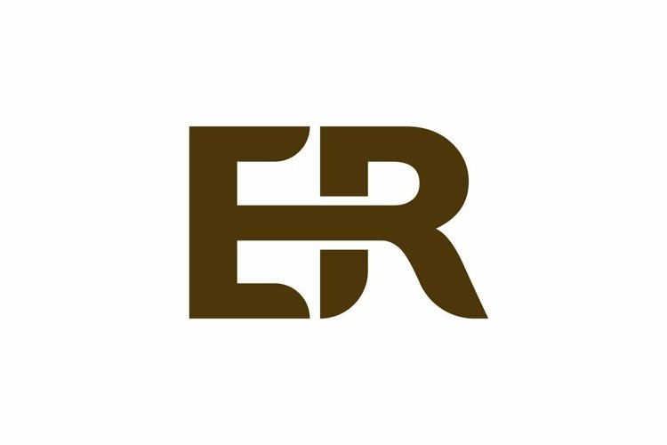 ER Logo design vector template (3732500)