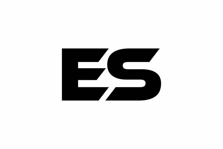ES logo design vector template (3732520)