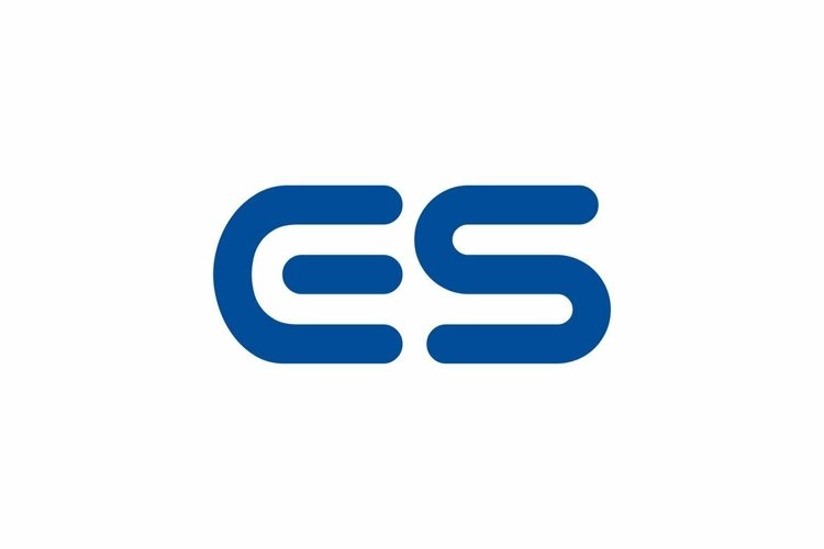 ES logo design vector template (3732524)