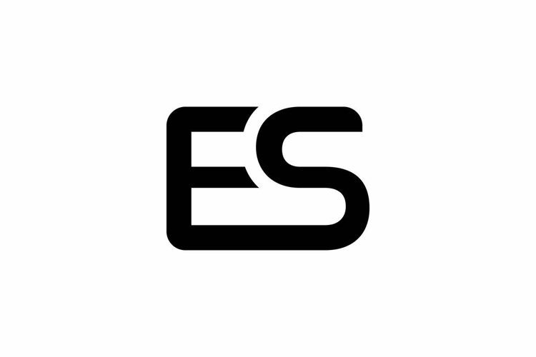 ES logo design vector template (3732527)