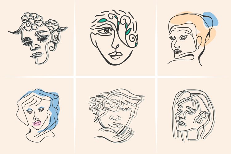 Face line art (1864478)