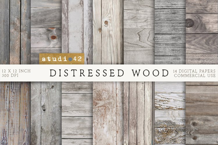 Rustic Wood background digital papers, Old Wooden papers