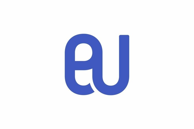EU logo design vector template (3732549)